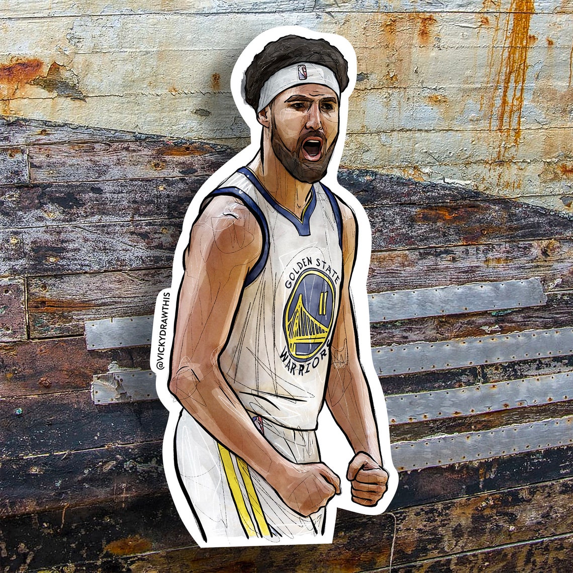 Klay Thompson Sticker | Etsy