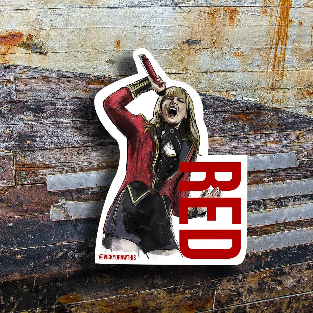 Taylor Swift Red Sticker - Etsy