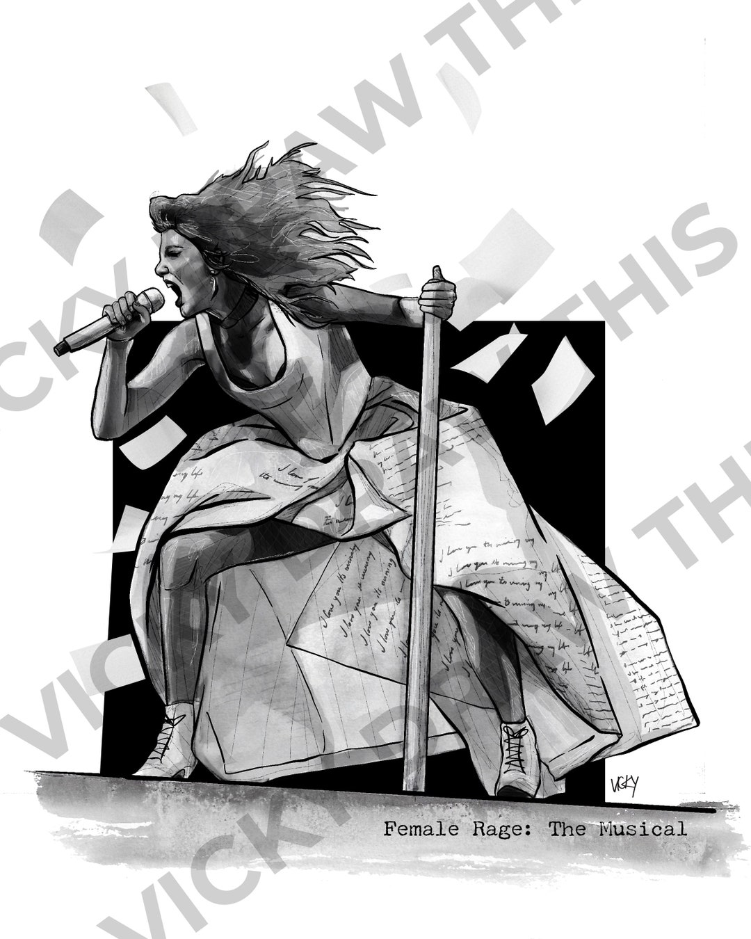 TTPD: Female Rage Art Print - Etsy