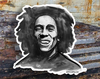 Bob Marley Sticker | Etsy