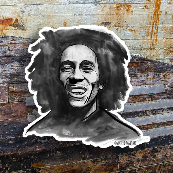 Bob Marley Decal - Etsy