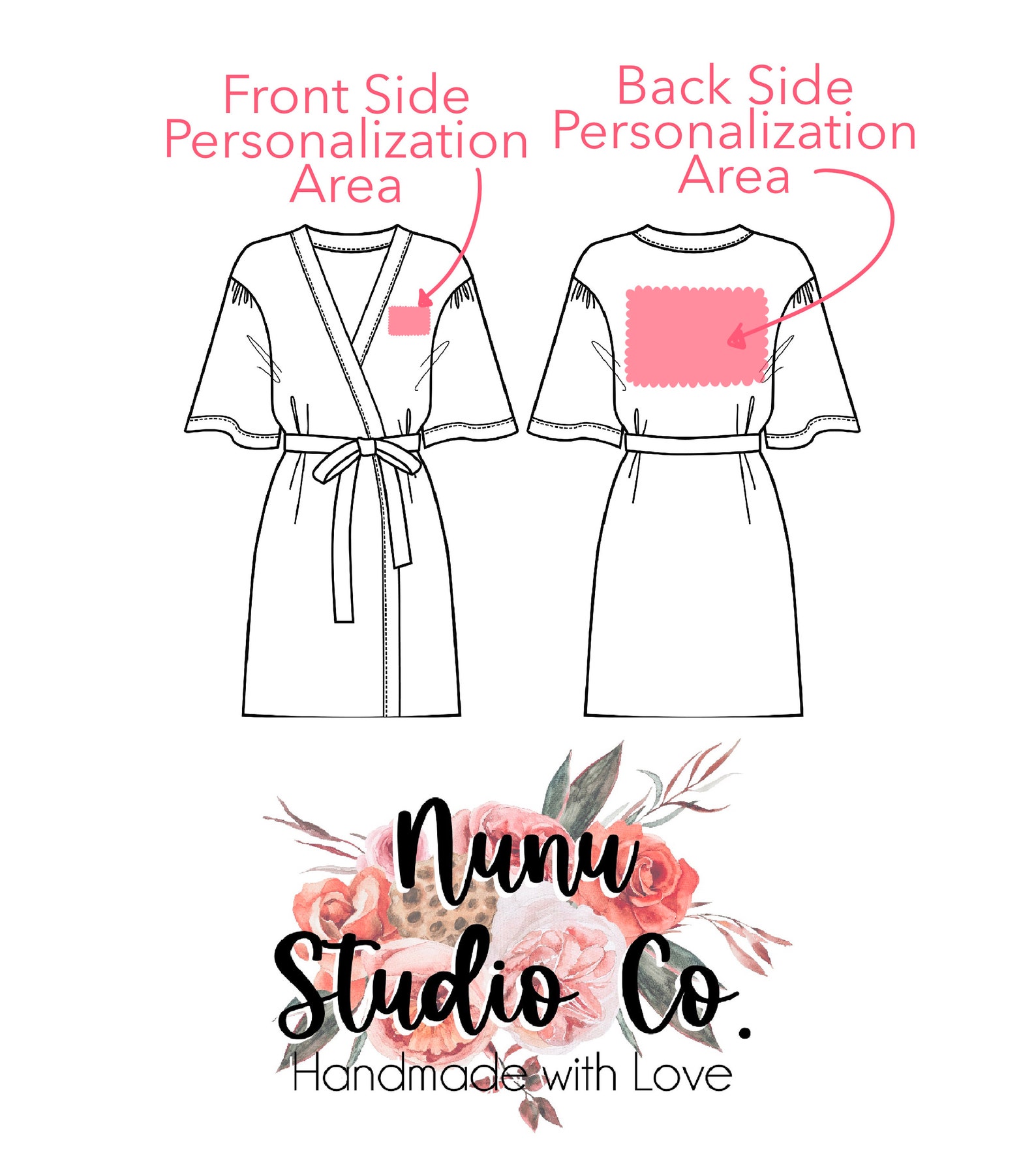 Silky Bridal Party Robe With Lace Bride Robe Personalized - Etsy