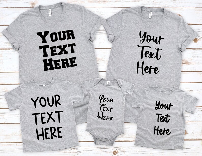 Custom Shirt Matching Custom Family Shirt Personalized - Etsy