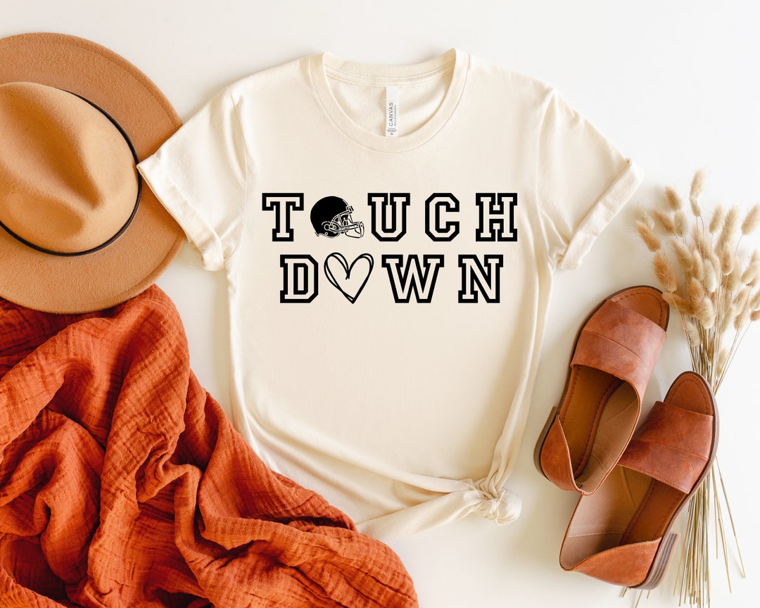 Touchdown Tshirt, Cute Fall T-shirt, Football Season Shirt, Cute Game ...