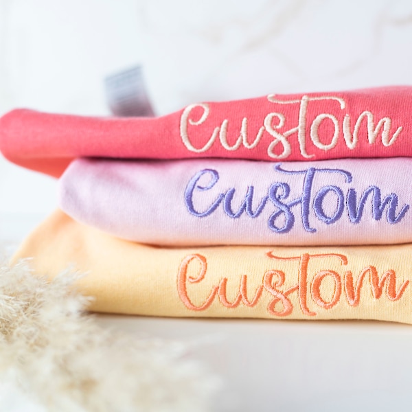 Embroidered T Shirts - Etsy