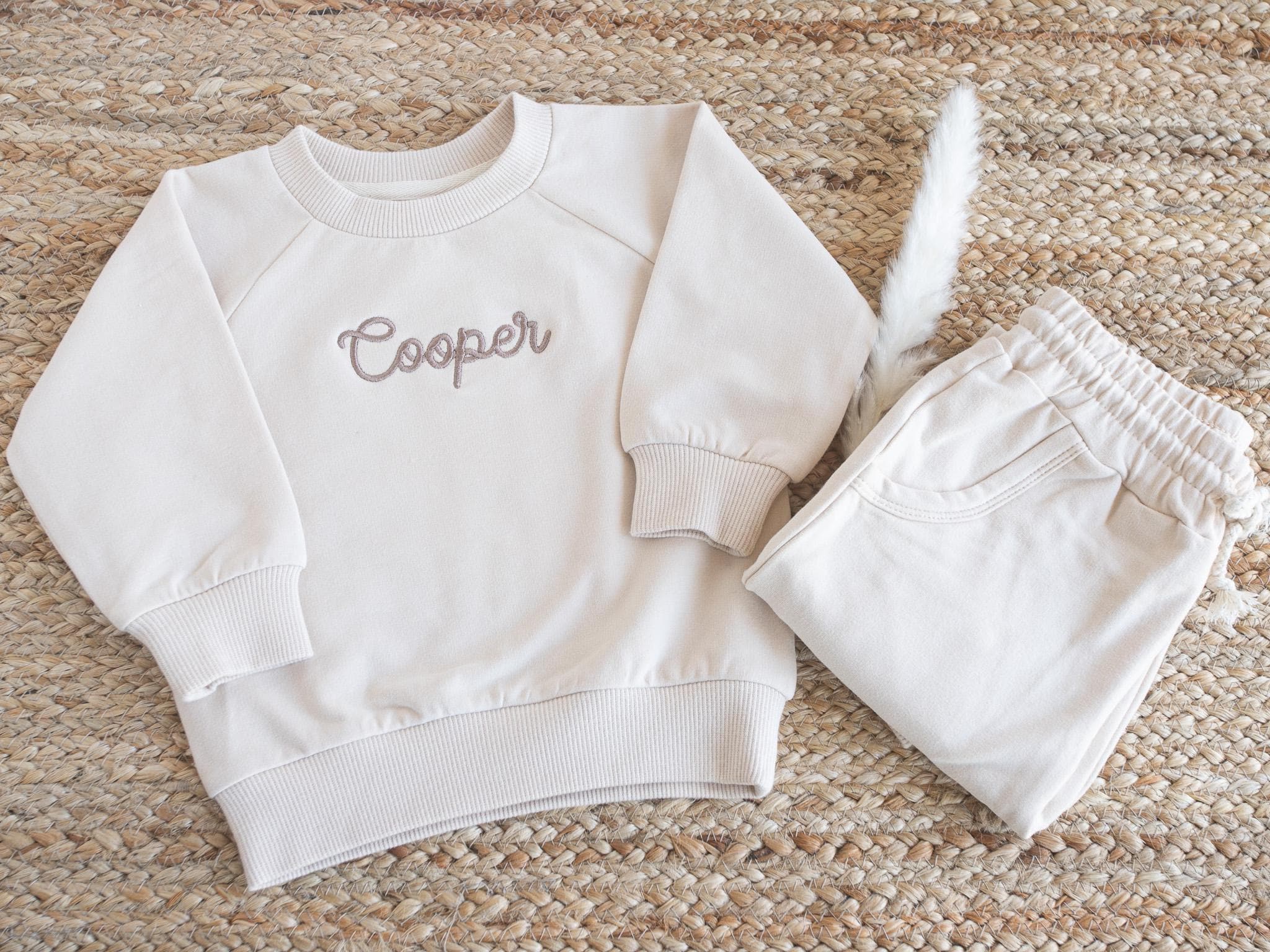 Personalized Baby Jogger Set: Cotton Toddler Tracksuit - Etsy