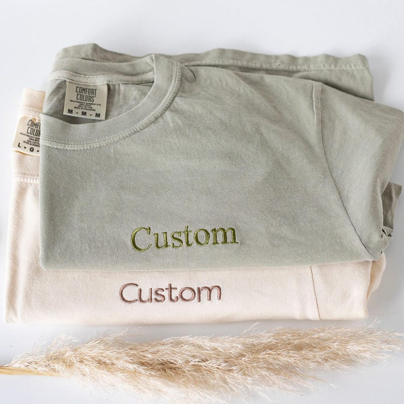 Embroidered T Shirts - Etsy