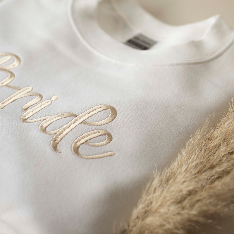 Embroidered Sweatshirt - Etsy