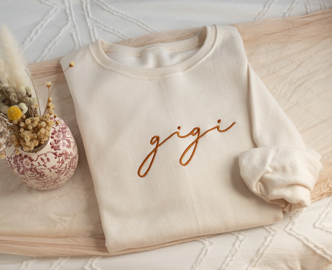 Embroidered Gigi Sweatshirt, Personalized Gifts for Gigi, Gigi Gift ...