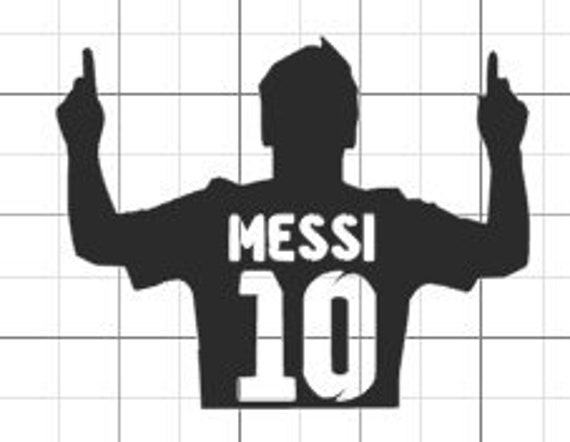 Messi Car Vinyl Decal - Etsy