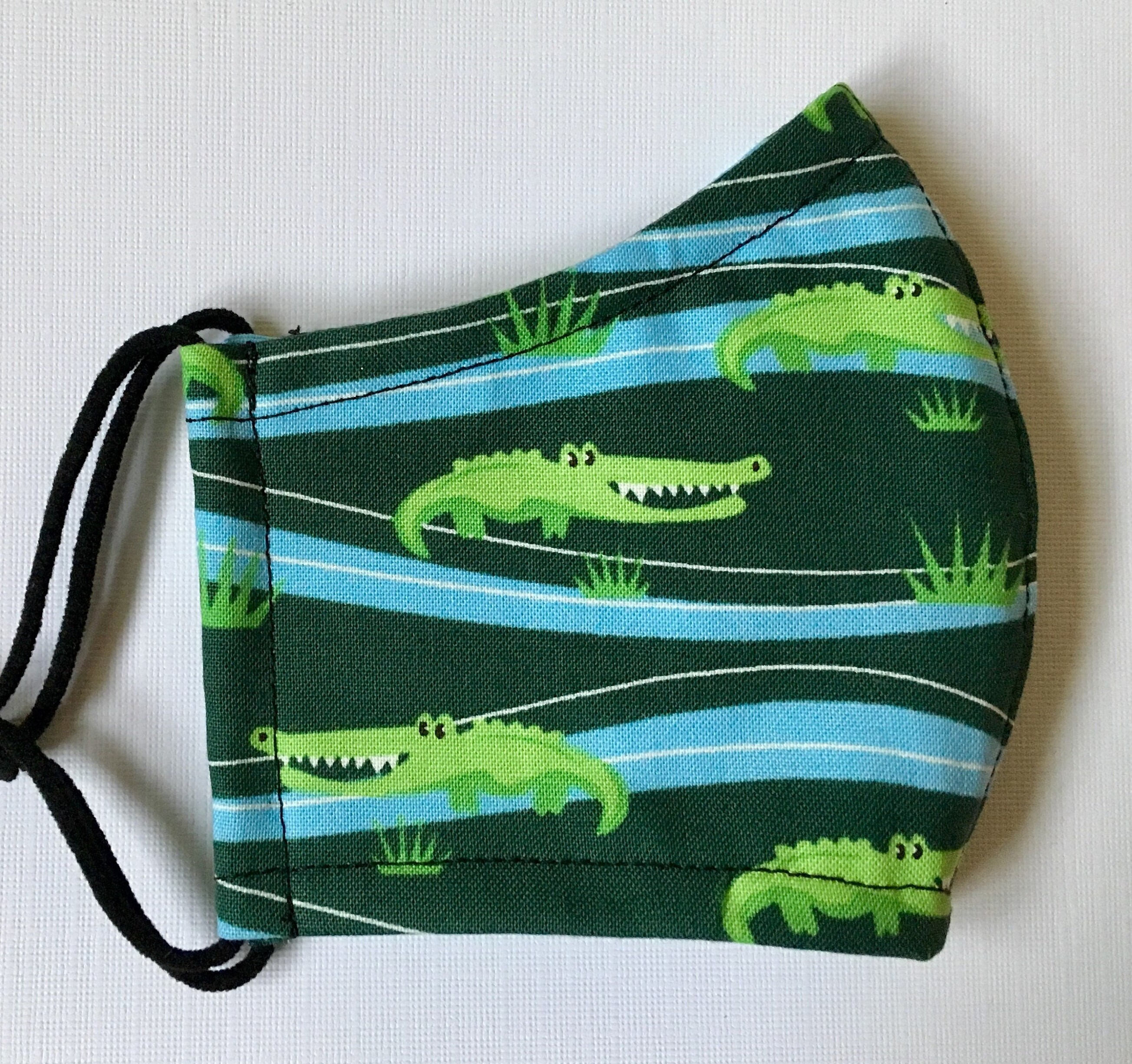 Crocodile Face Mask Kid Face Mask Alligator Face Mask - Etsy
