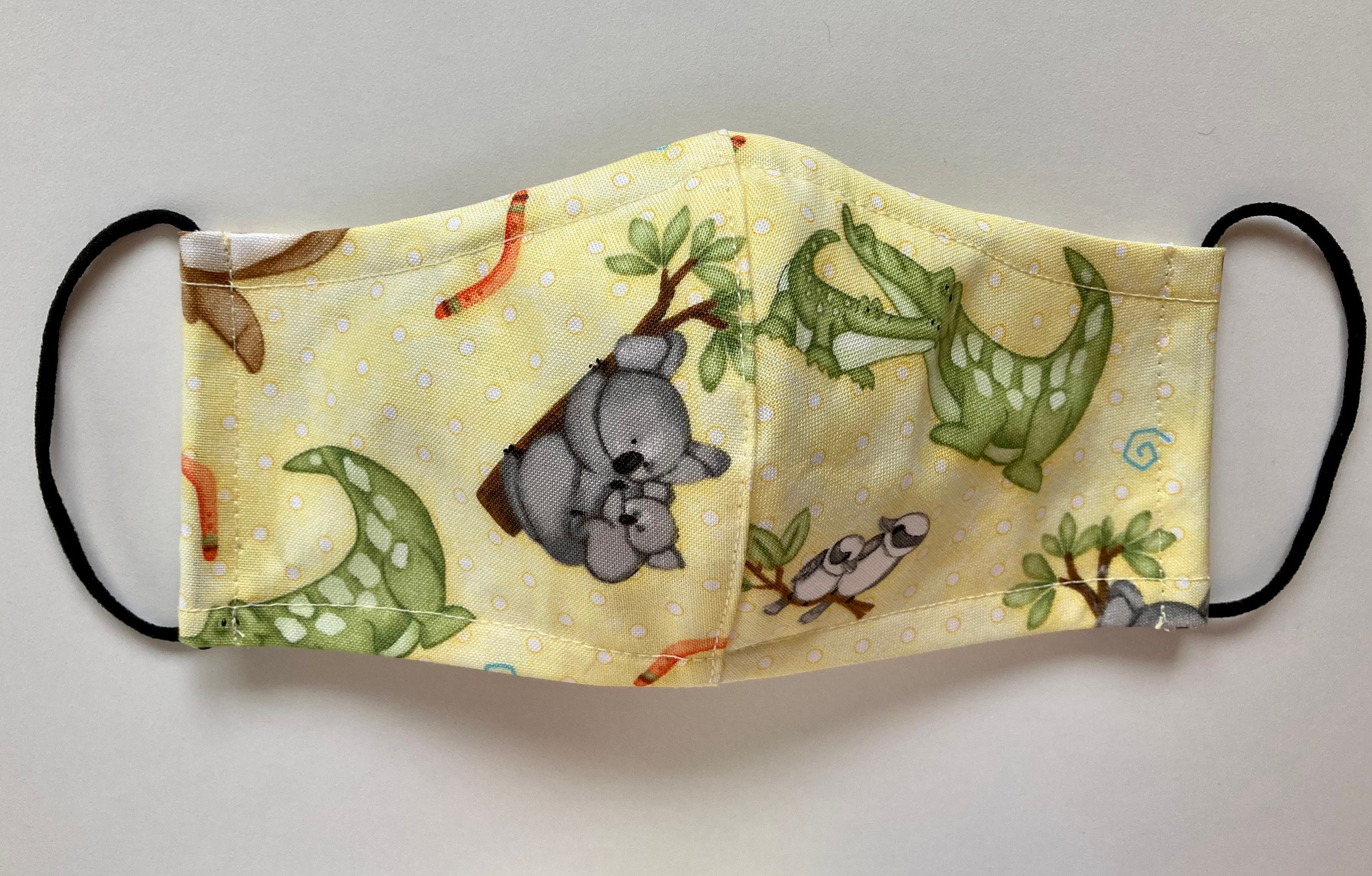 Crocodile Face Mask Kid Face Mask Alligator Face Mask - Etsy