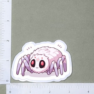 Colorful Fluffy Spider Die-cut Sticker - Cute Chibi Halloween ...