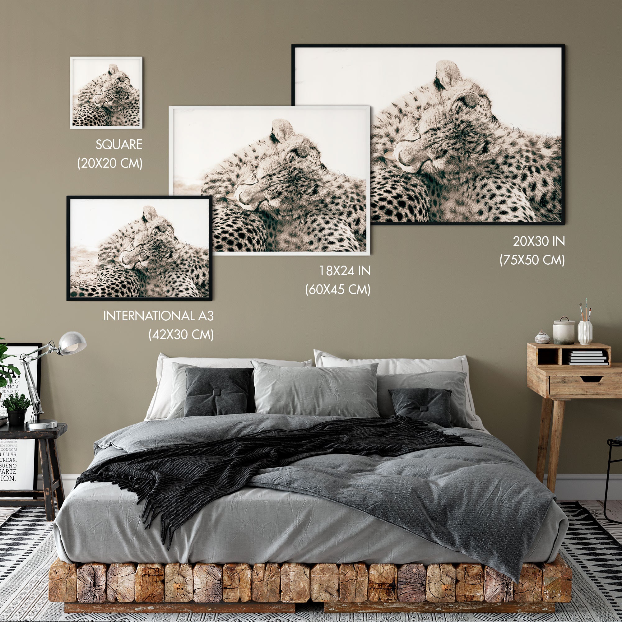 Cheetah Print Art to Download Cheetah Cub for Entrance Decor - Etsy