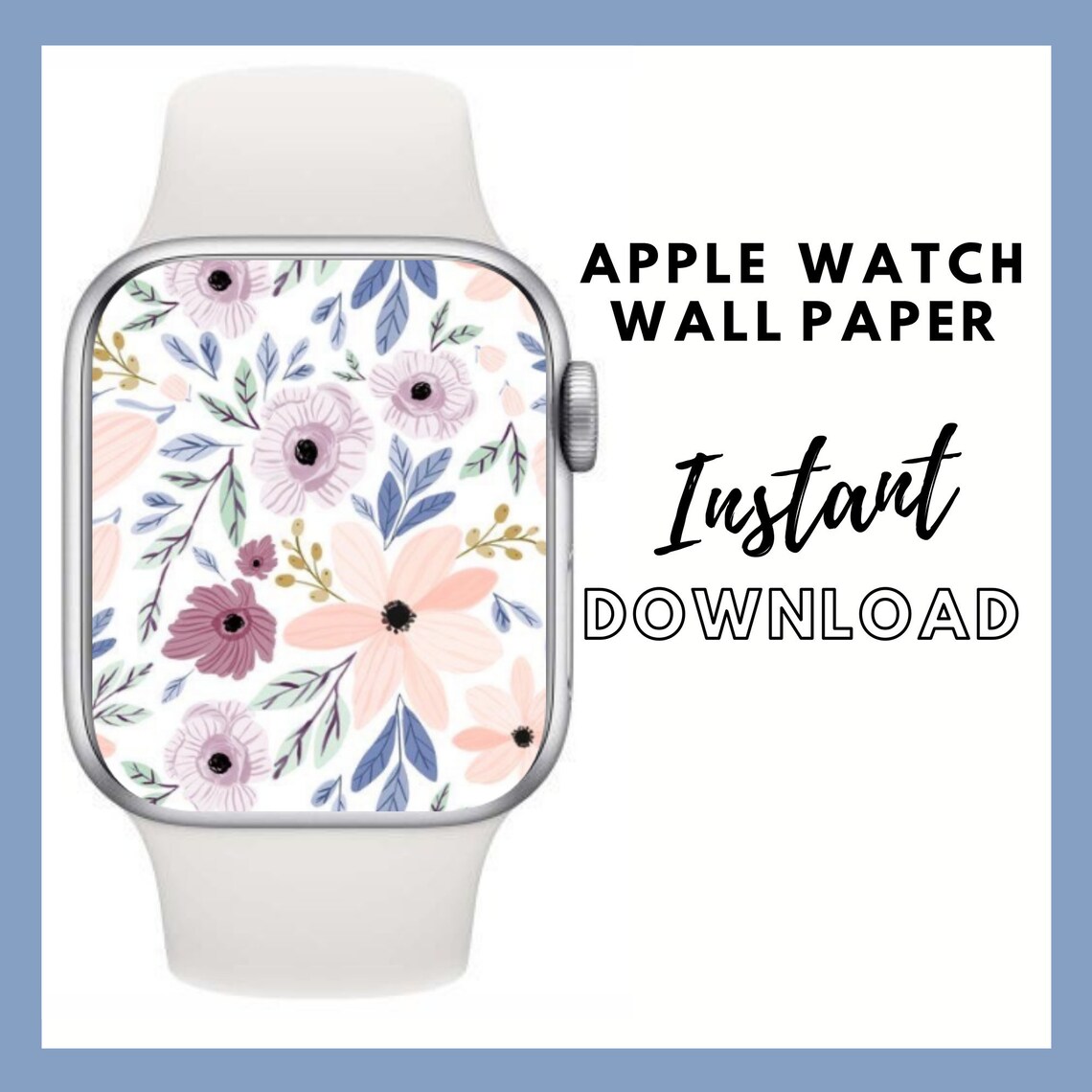 Apple Watch Face Apple Watch Wallpaper Floral Apple Watch - Etsy España