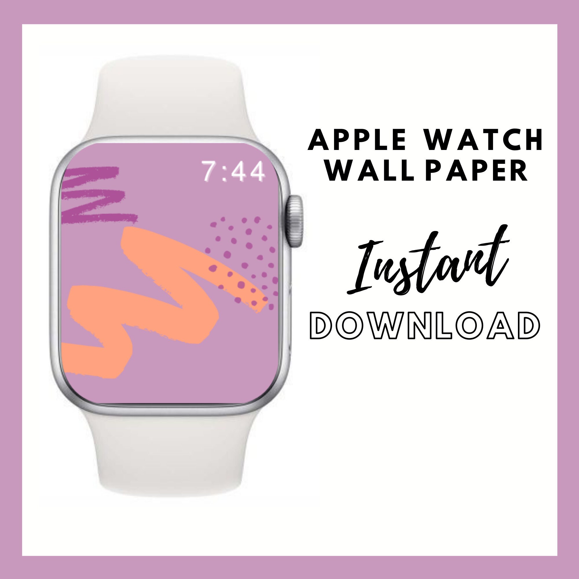 Purple Apple Watch Wallpaper Purple Watch Background Apple - Etsy Singapore