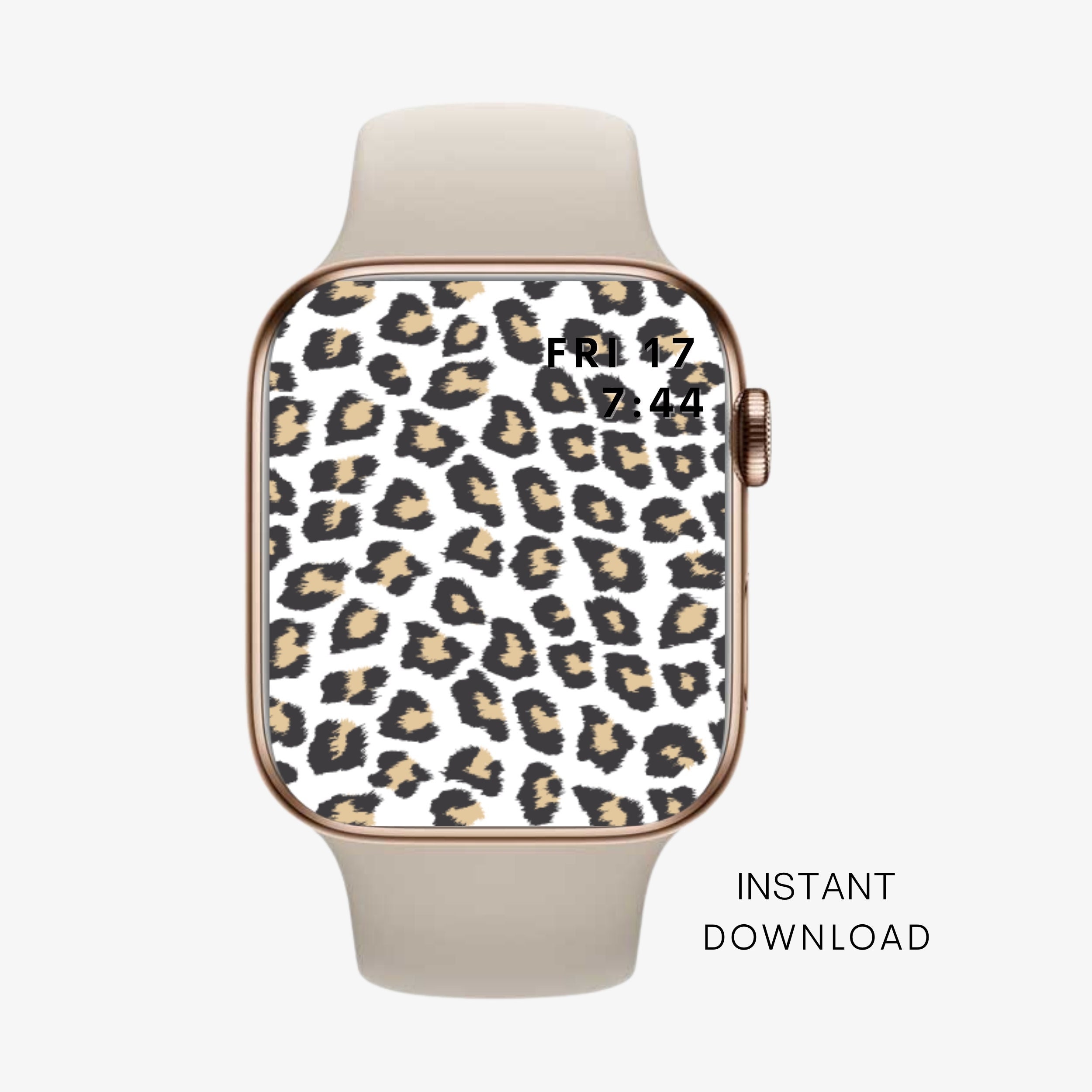 Apple Watch Wallpaper Watch Background Leopard Print Apple - Etsy