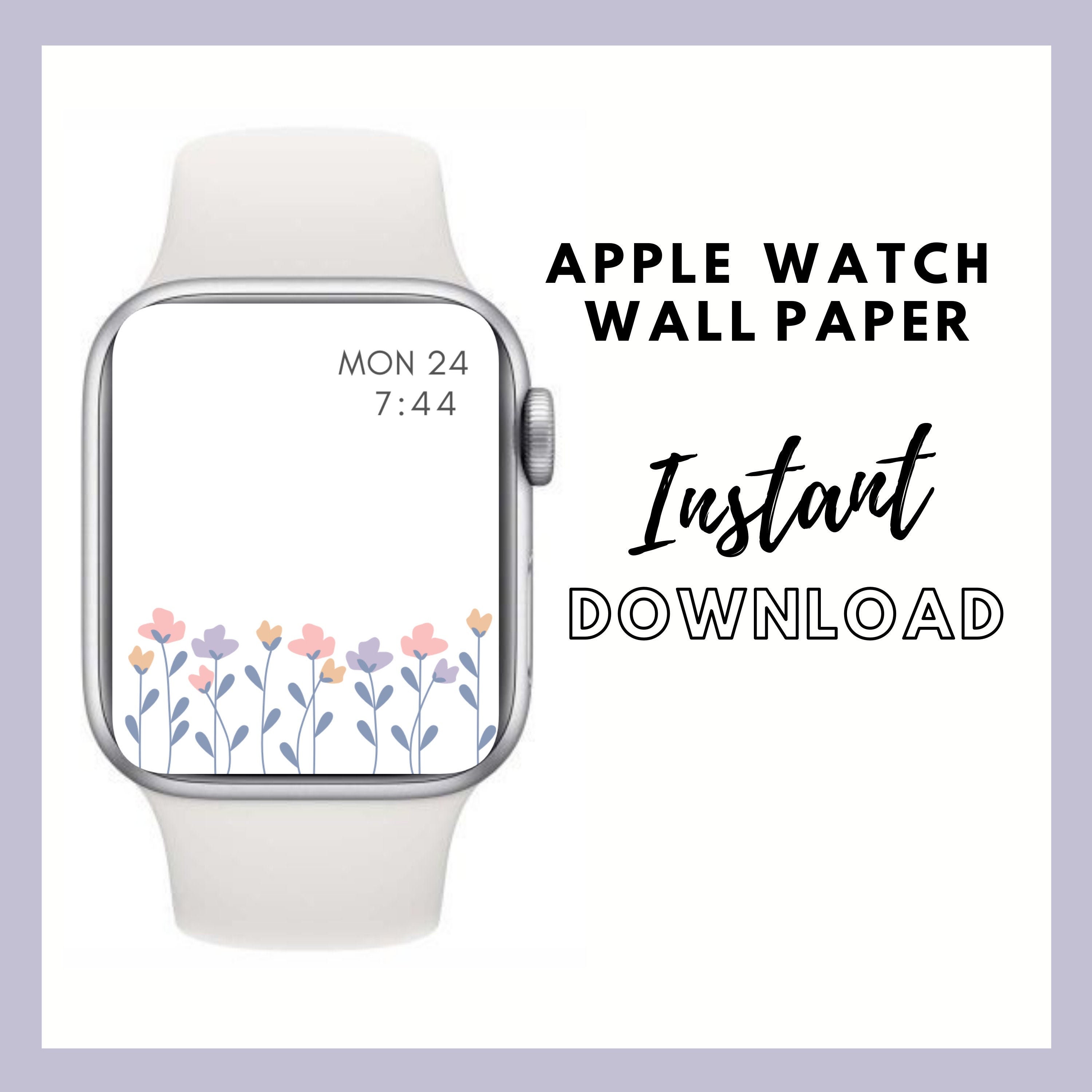 Flower Apple Watch Wallpaper Watch Background Floral Apple | Etsy