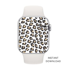 Apple Watch Wallpaper, Watch Background, Leopard Print Apple Watch ...