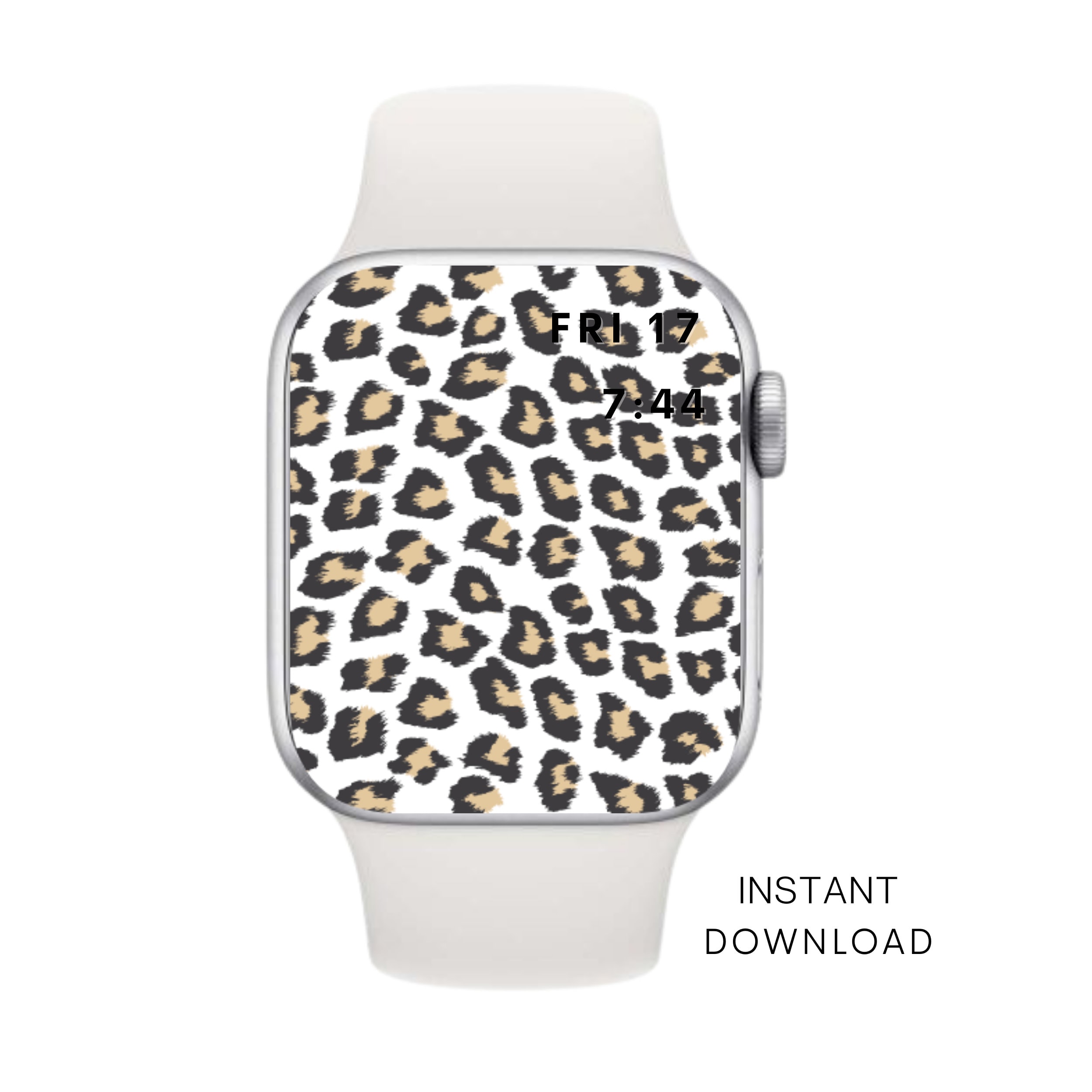 Apple Watch Wallpaper Watch Background Leopard Print Apple - Etsy