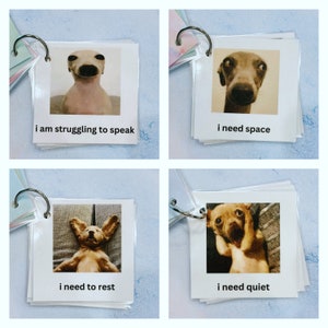 Silly Dog Themed Communication Cards (AAC, Nonverbal Aid, Autism ...