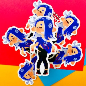 Splatoon 3 Deep Cut Stickers// Video Game, Art, Matte Sticker ...