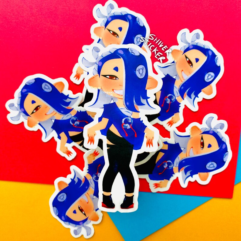 Splatoon 3 Deep Cut Stickers// Video Game Art Matte Sticker - Etsy
