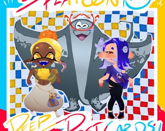 Splatoon Deep Cut Sticker Pack Shiver Frye Big Man - Etsy