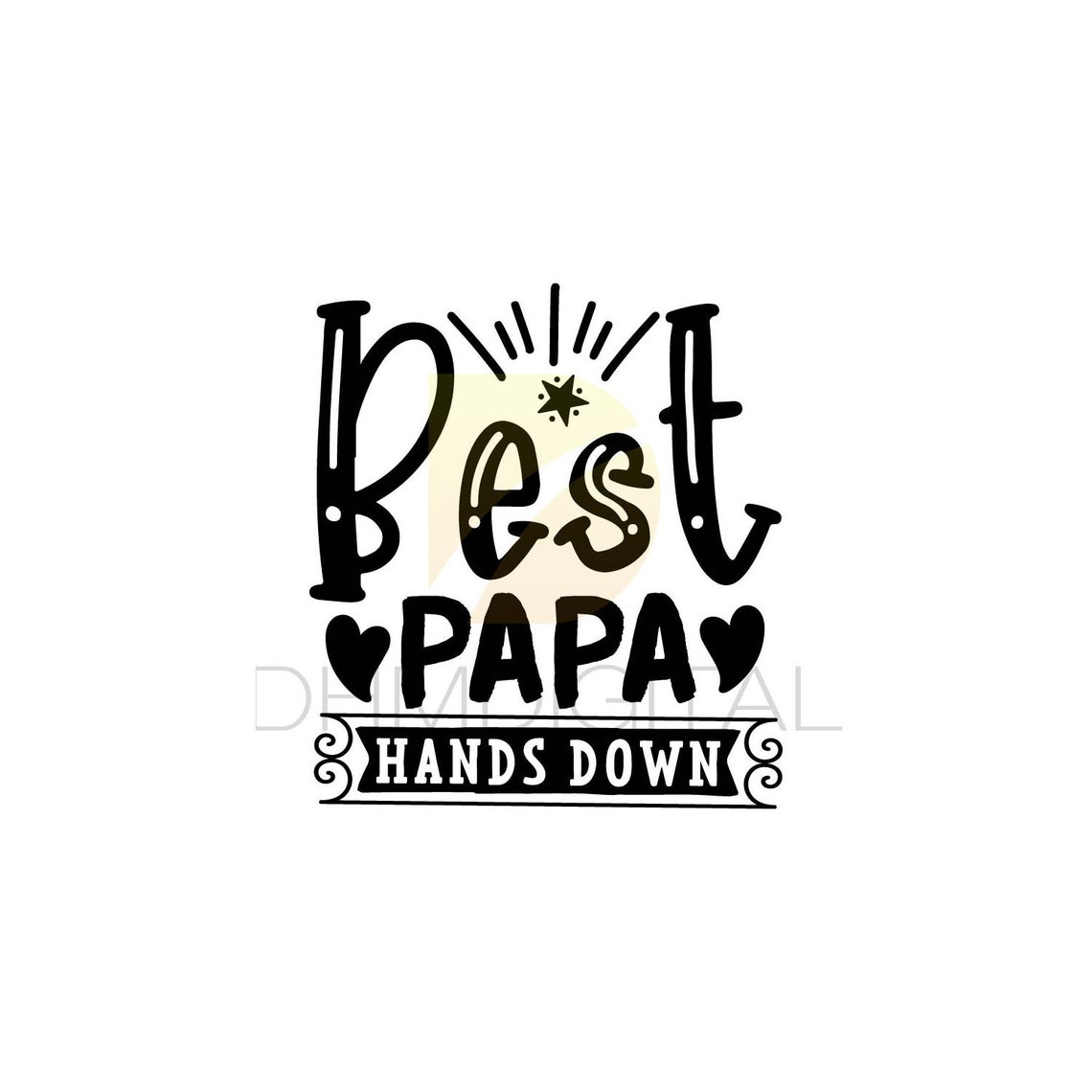 Papa SVG File, Papa Typography SVG, Cut Files for Cricut Best Papa ...
