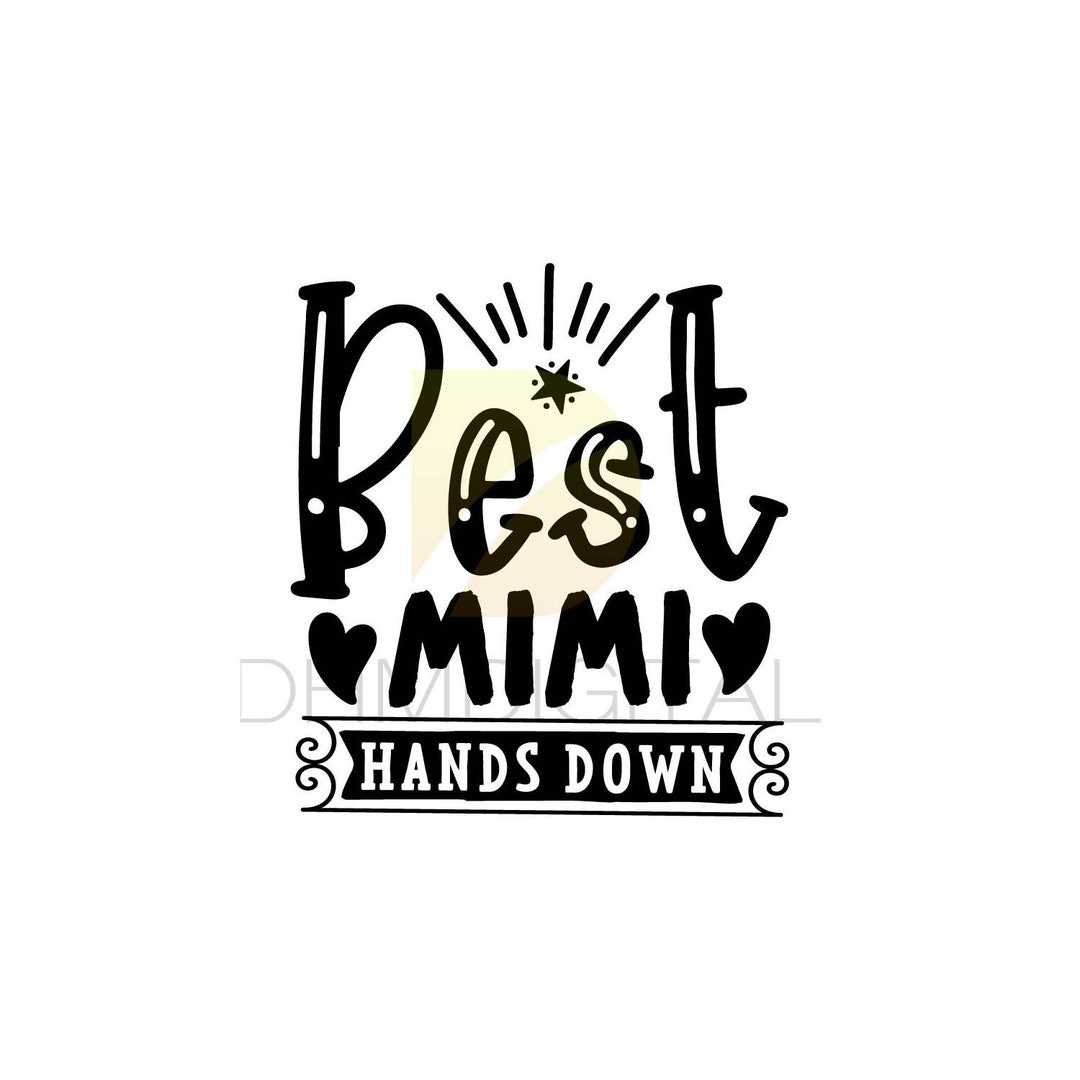 Mimi SVG File, Mimi Typography SVG, Cut Files for Cricut Best Mimi ...