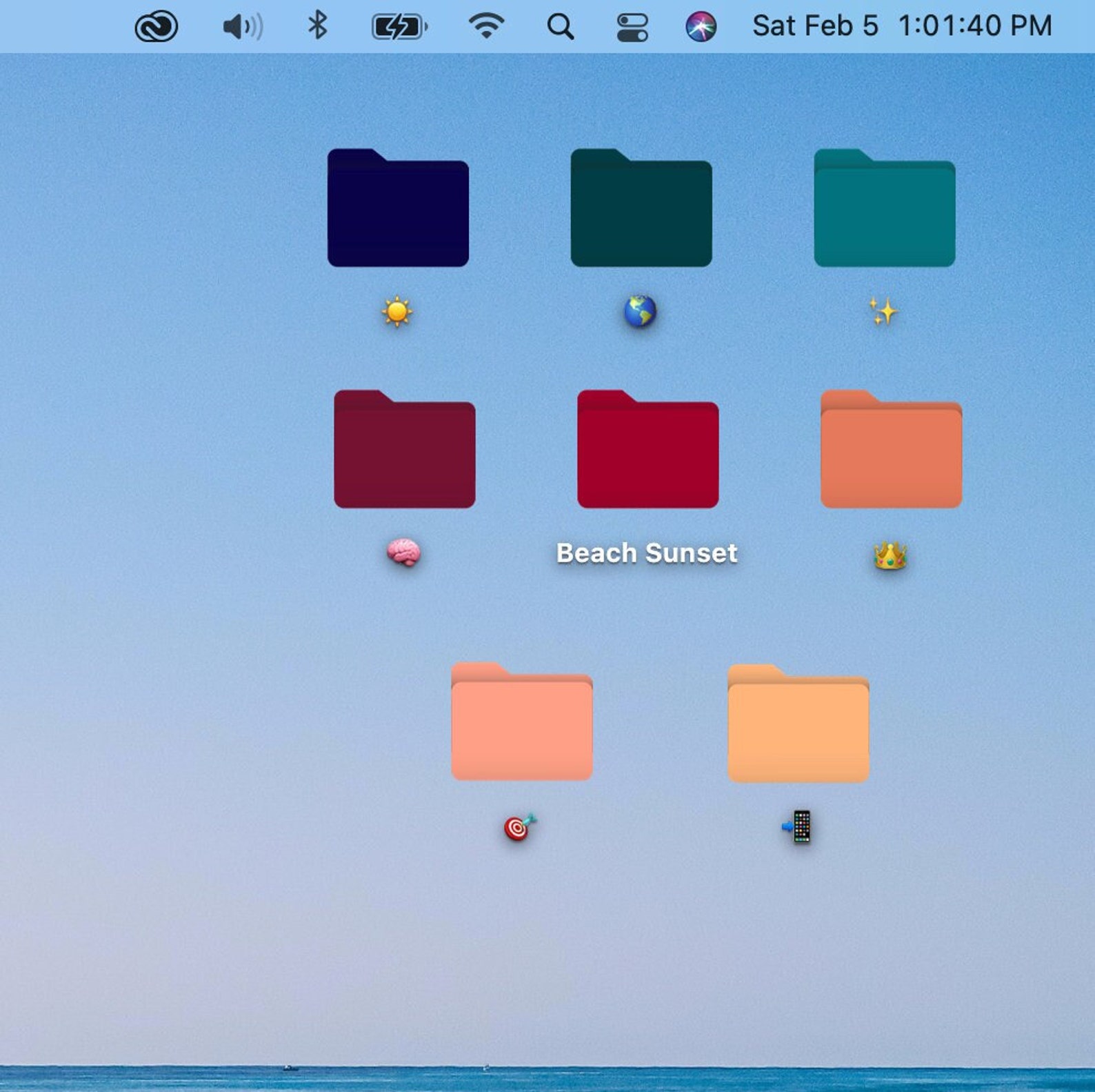 Beach Sunset Desktop Icons INSTANT DOWNLOAD Mac Folders - Etsy