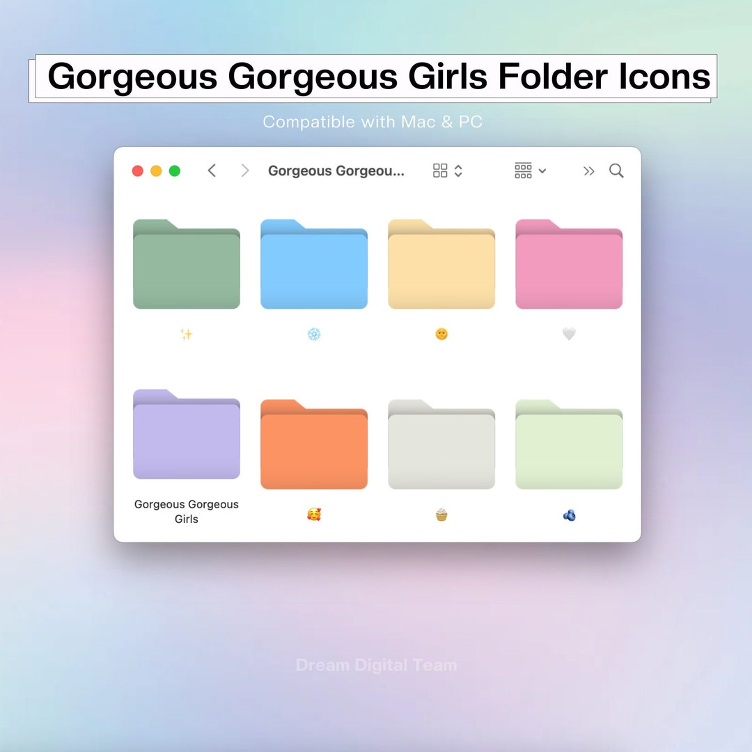 Gorgeous Gorgeous Girls Desktop Icons INSTANT DOWNLOAD Mac - Etsy