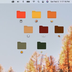 Fall Tone Folder Desktop Icons INSTANT DOWNLOAD Fall | Etsy