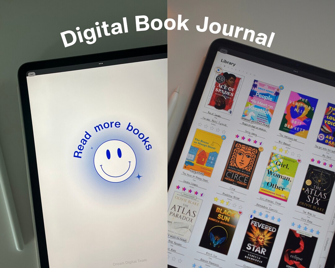 Digital Book Journal | iPad Journal for Goodnotes and Notability ...
