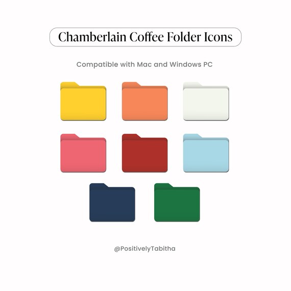 Chamberlain Coffee Desktop Icons INSTANT DOWNLOAD Mac | Etsy