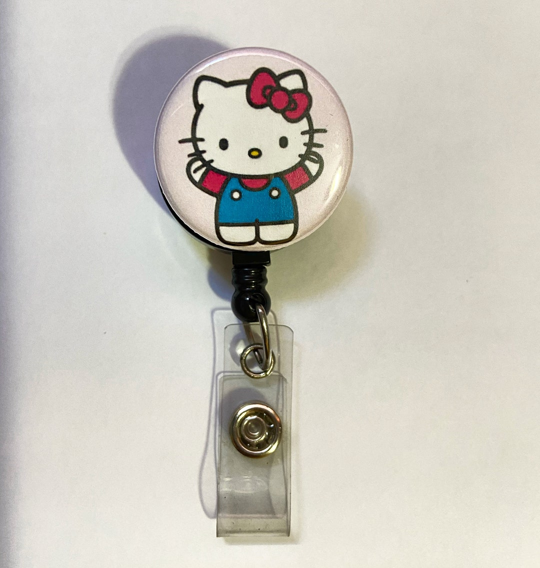 Sanrio Hello Kitty Retractable Badge Reel - Etsy