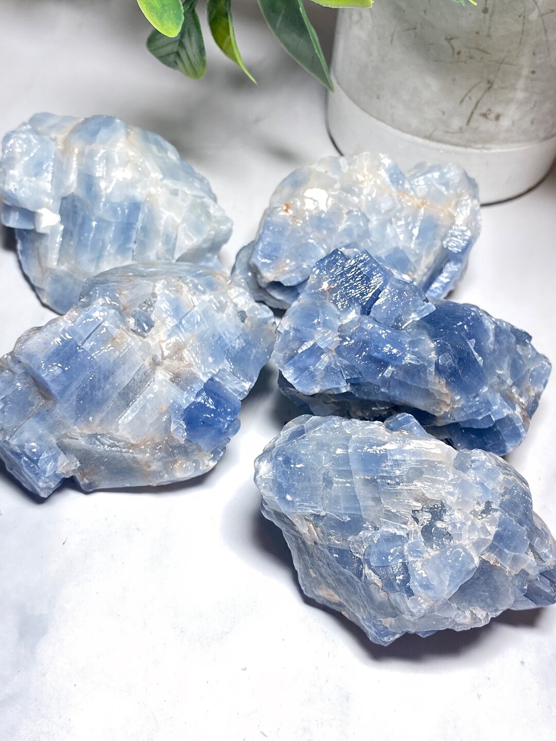 Raw Blue Calcite Crystal Cubes - Etsy