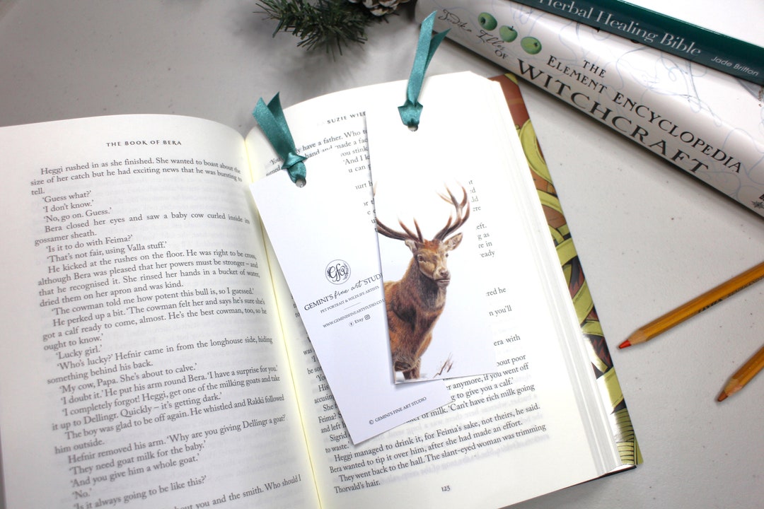 Stag Bookmark Deer Bookmark Animal Bookmark Wildlife Bookmark Bookmark ...