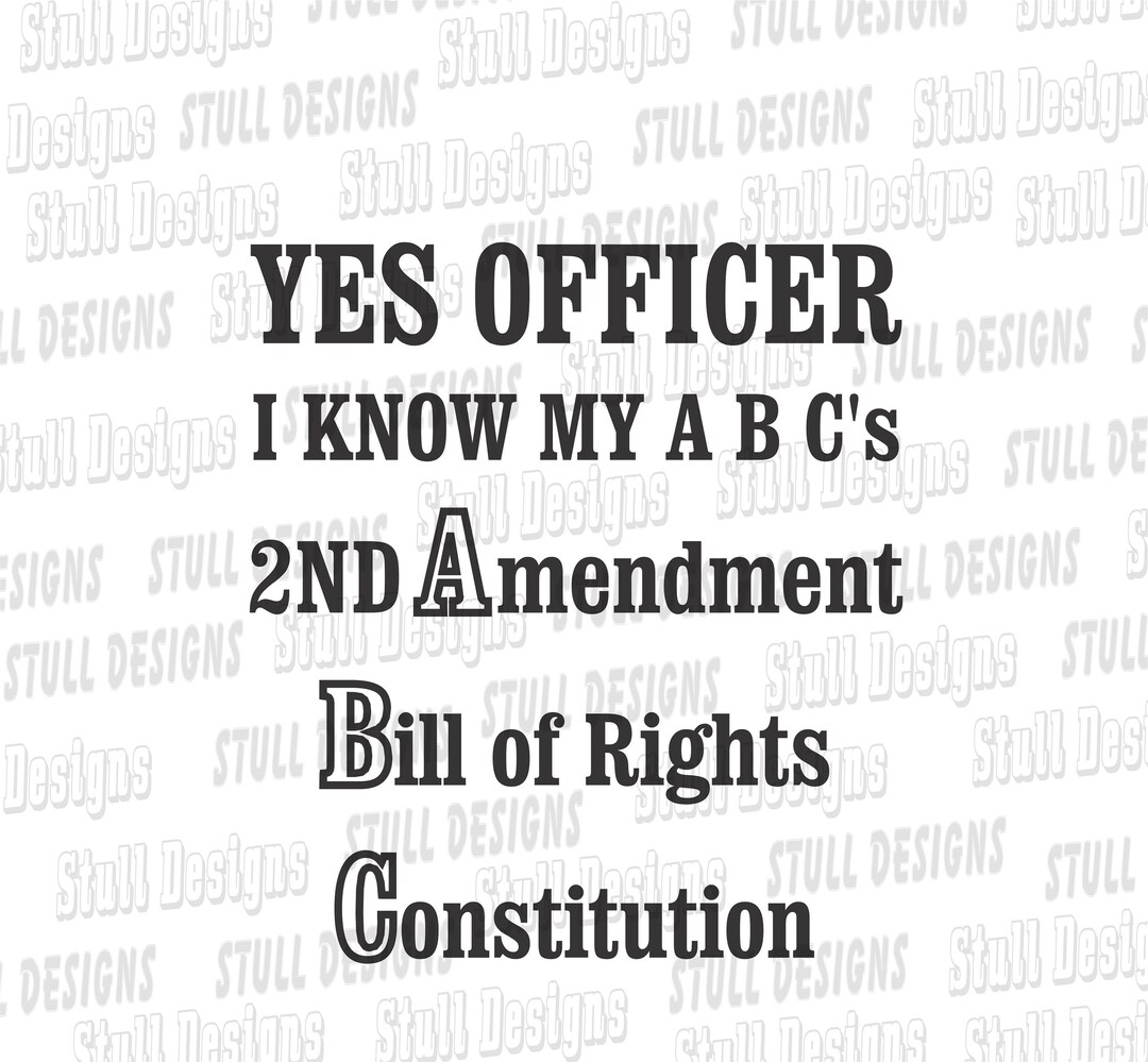 Yes Officer I Know My Rights Svg File - Etsy
