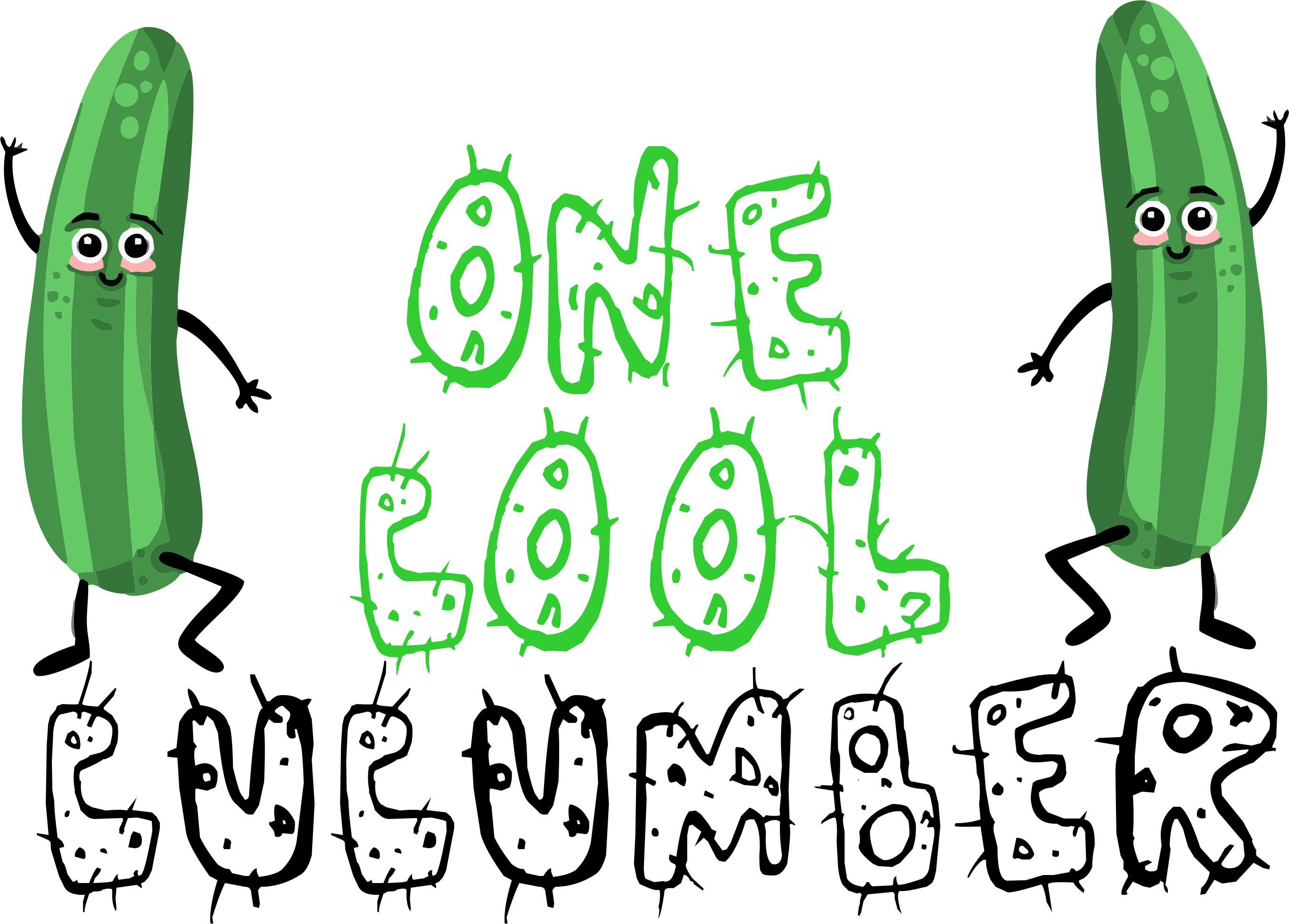 One Cool Cucumber Svg File | Etsy