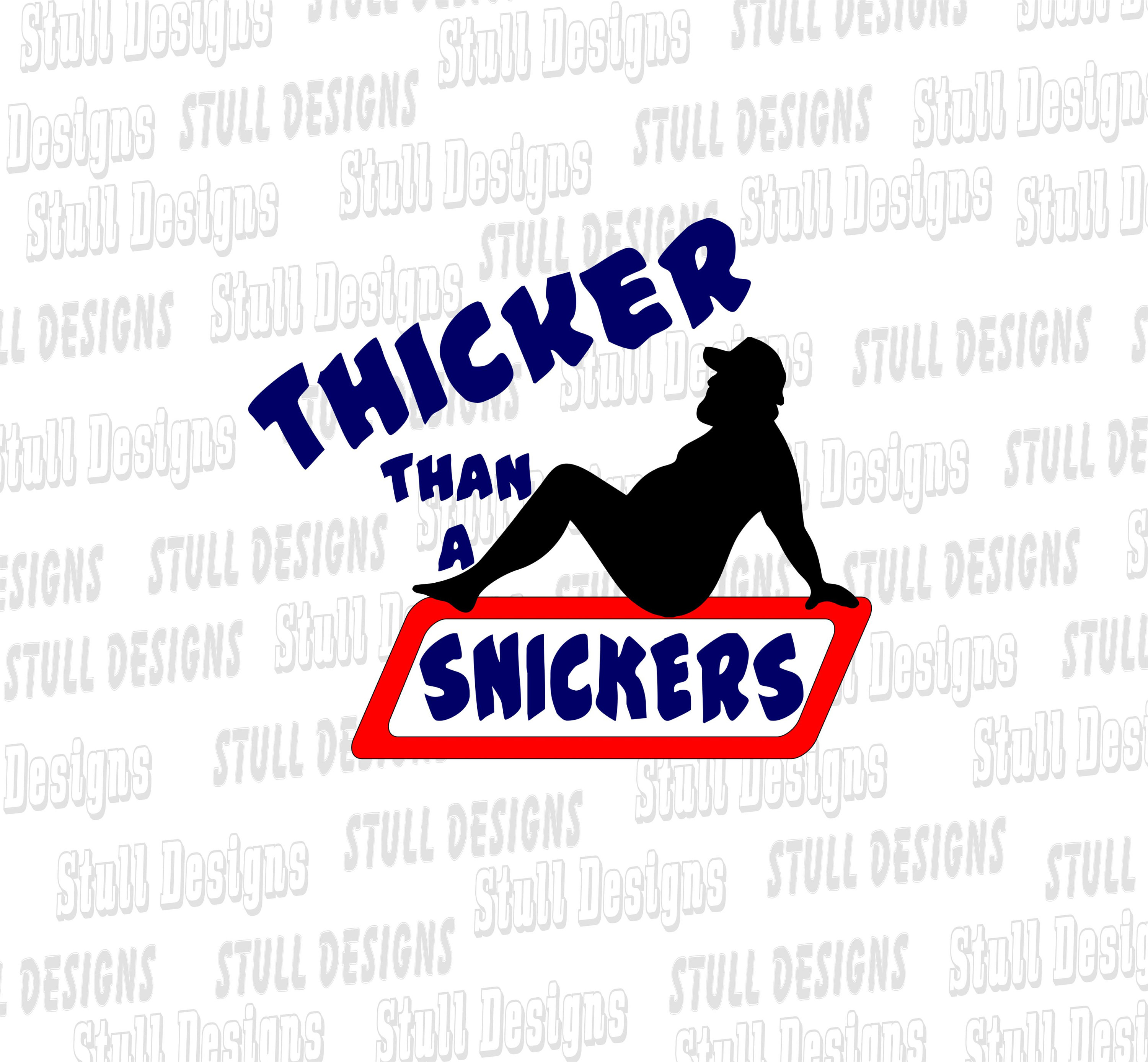 Thicker Than A Snickers Man SVG File - Etsy