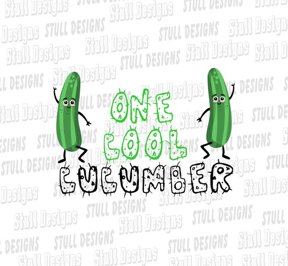 One Cool Cucumber Svg File | Etsy