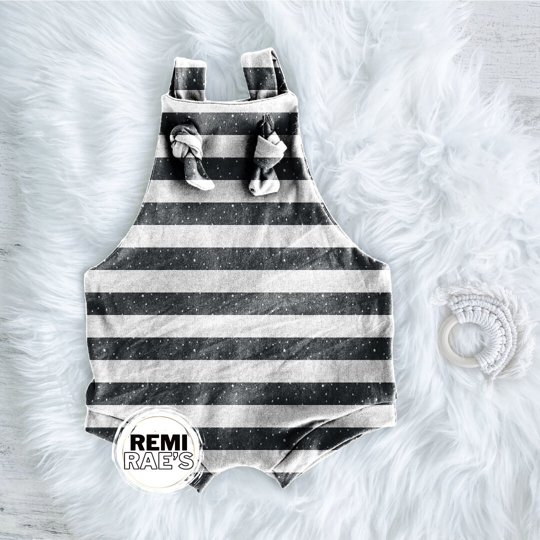 Black Stripe Shorts, Pirate Stripe Bummies, Black Stripe Romper, Black ...