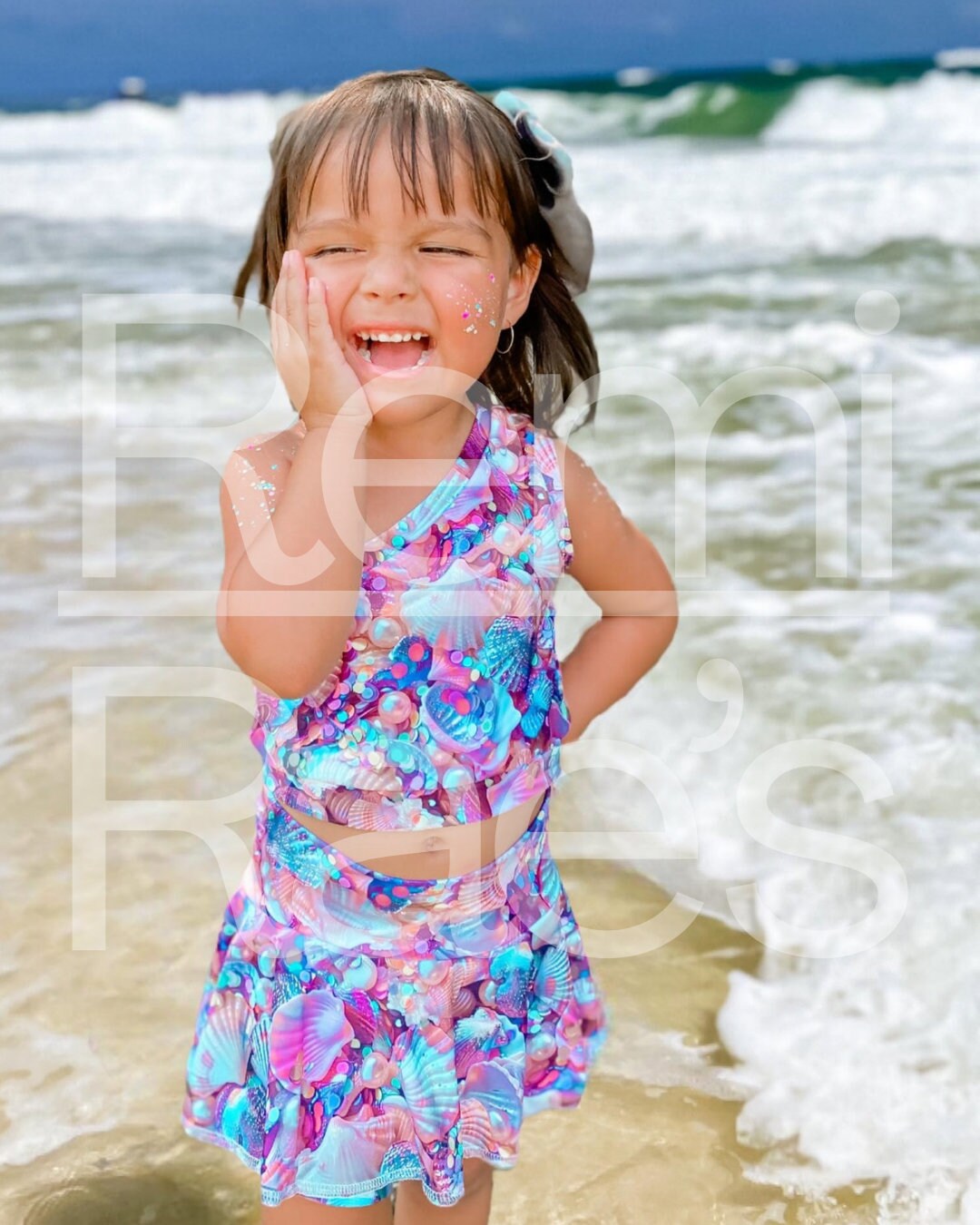 Seashell Outfit, Seashell Crop Top, Seashell One Shoulder Top, Beach ...