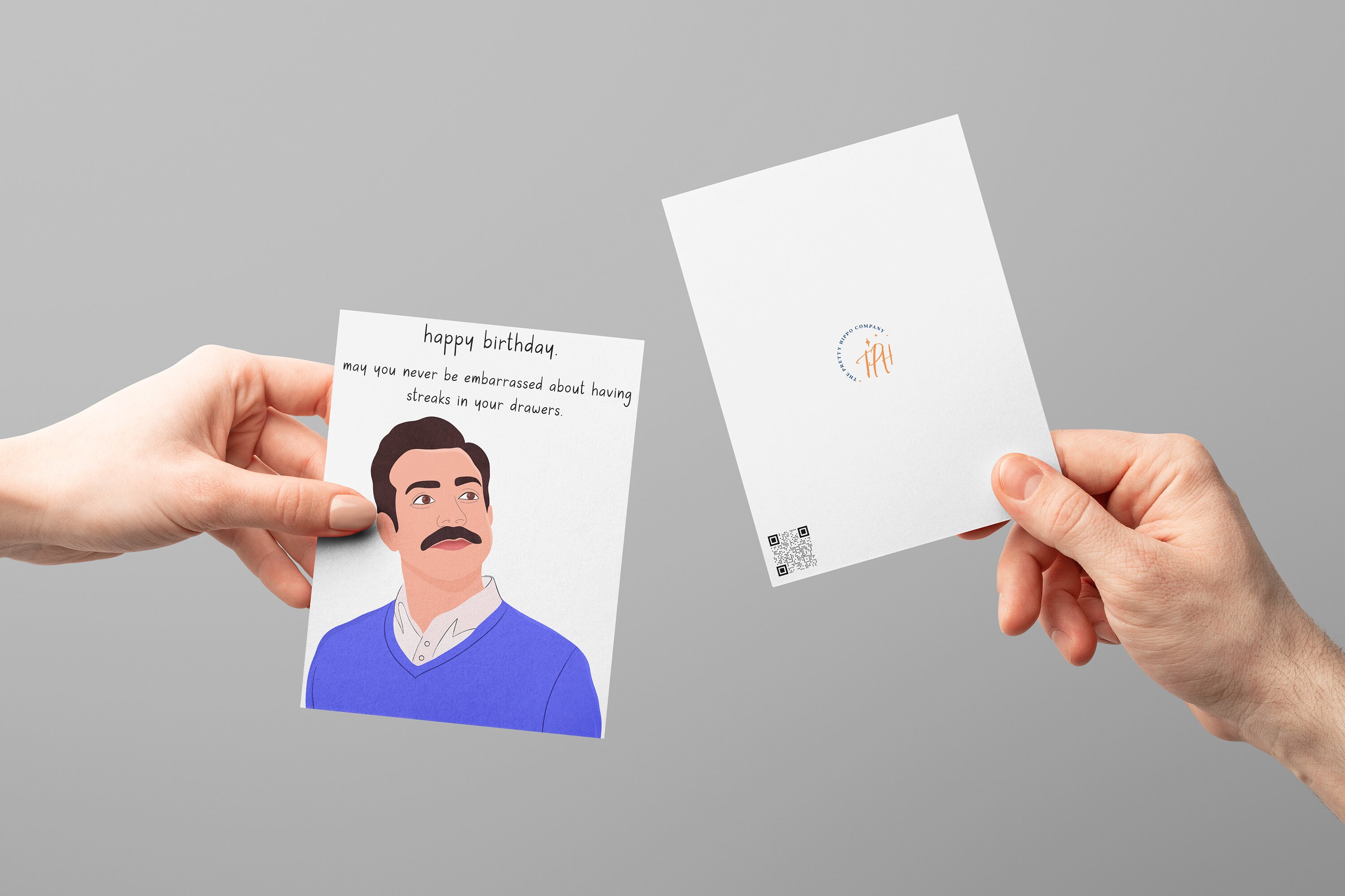 Printable Ted Birthday Card, Funny Birthday Card, Lasso Card, Birthday ...
