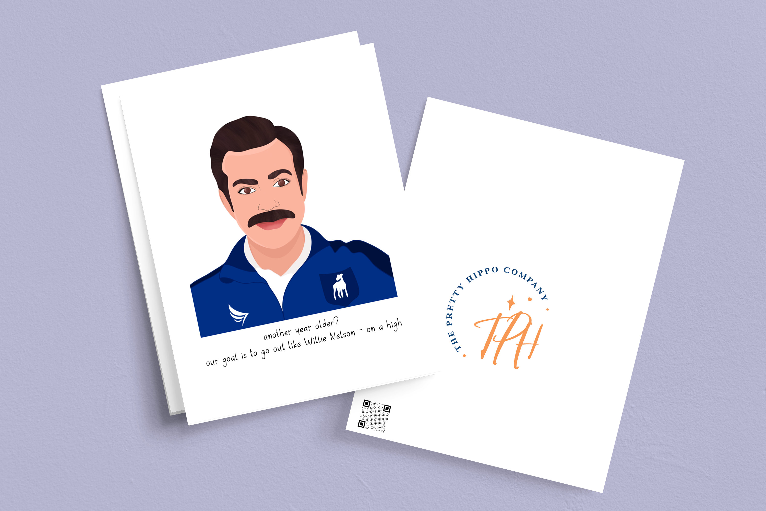 Printable Ted Birthday Card, Funny Birthday Card, Lasso Card, Birthday ...