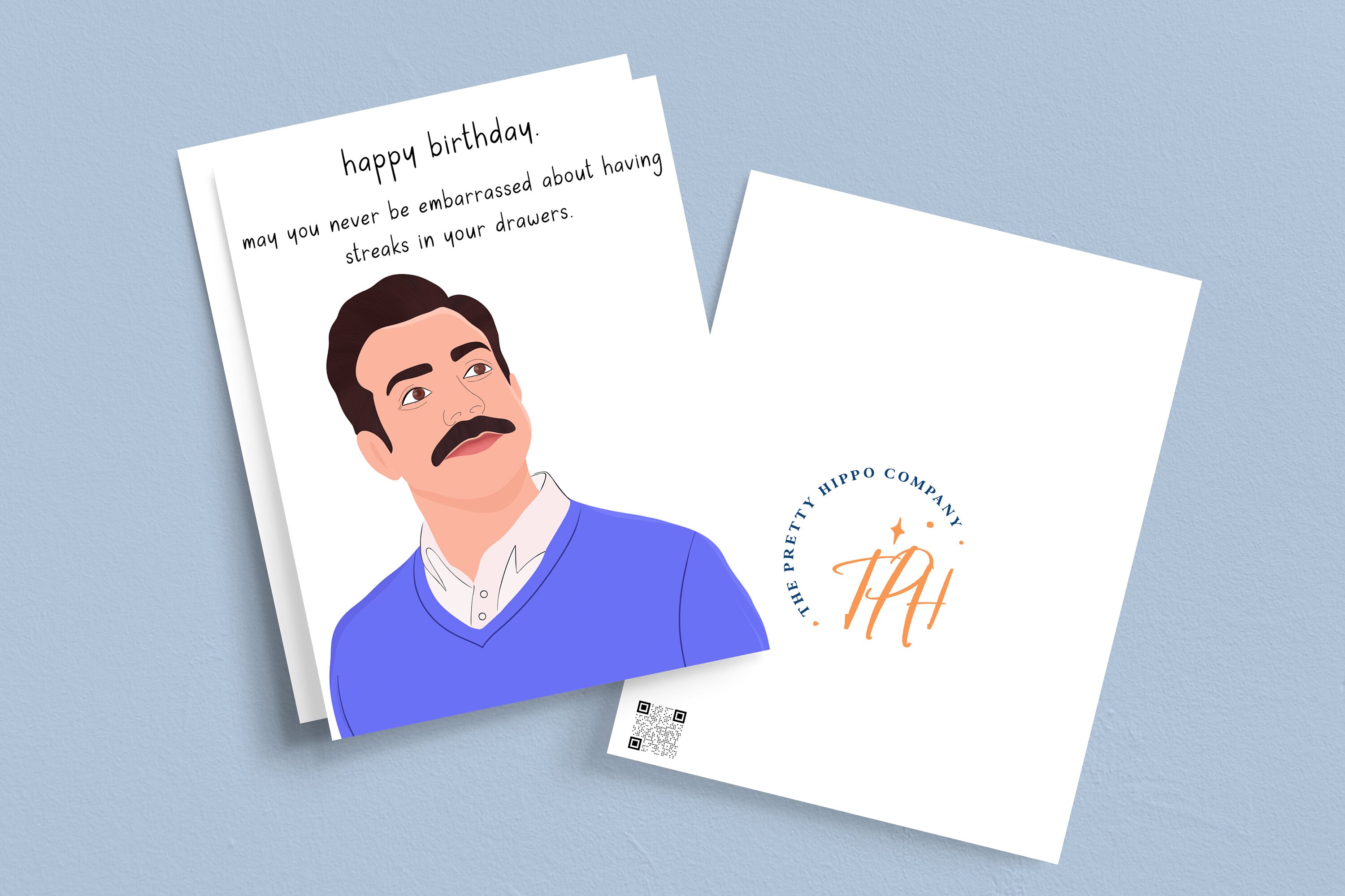 Printable Ted Birthday Card, Funny Birthday Card, Lasso Card, Birthday ...