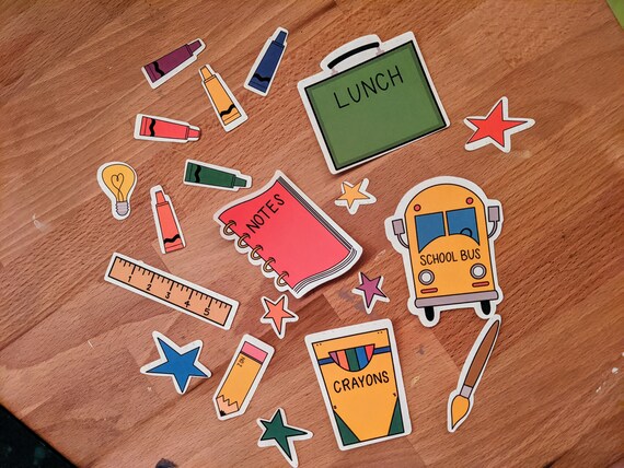 Back to School Sticker Pack | Etsy