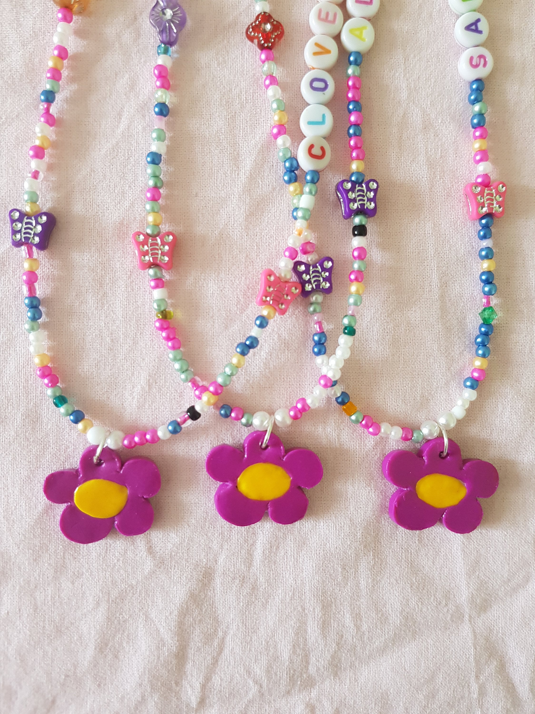 Juego de 3 collares Y2K joya / collar / collar de amistad en - Etsy España