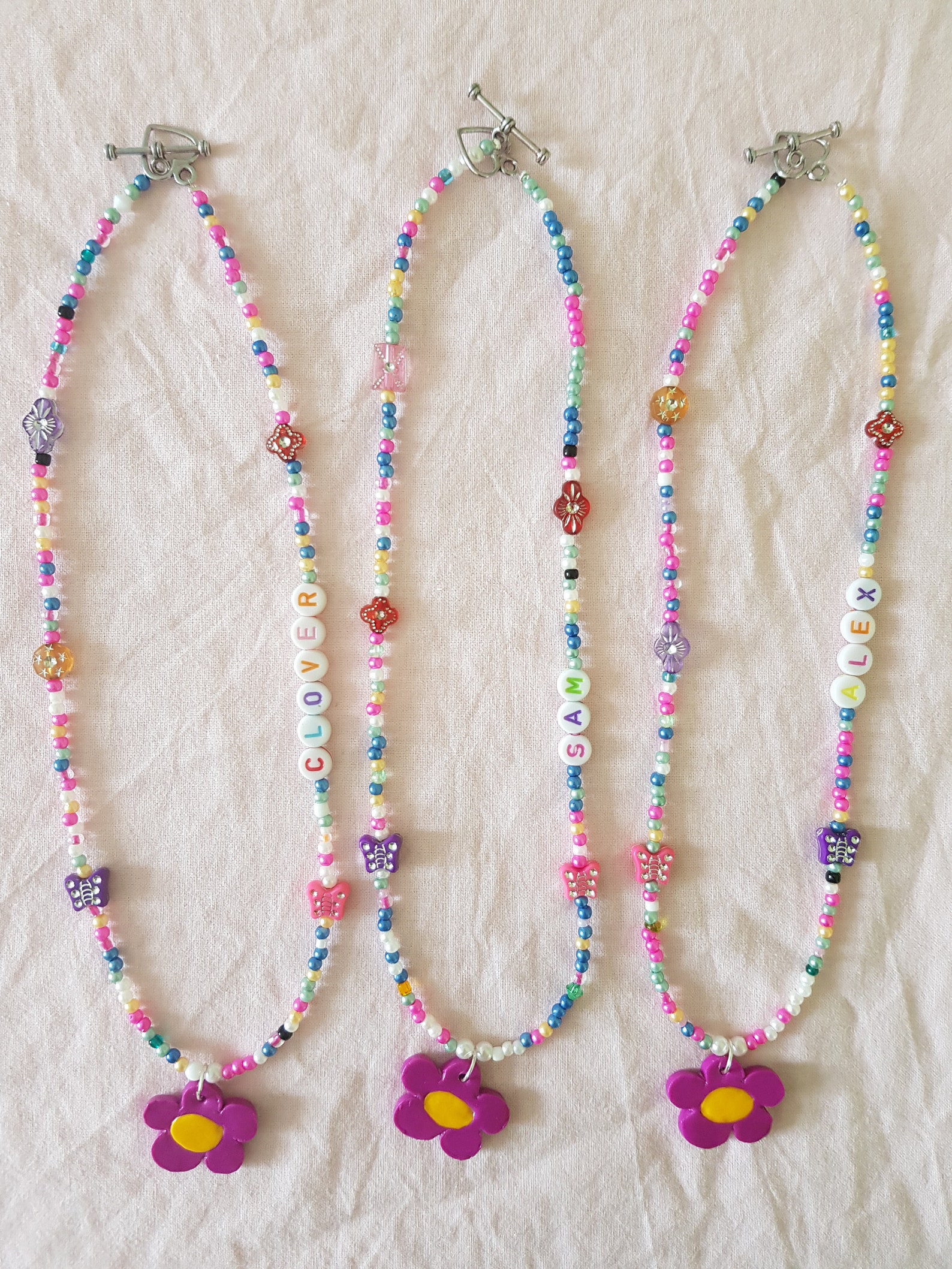 Juego de 3 collares Y2K joya / collar / collar de amistad en - Etsy España